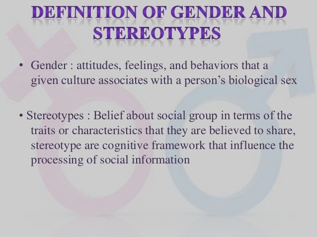 Sex Trait Stereotypes