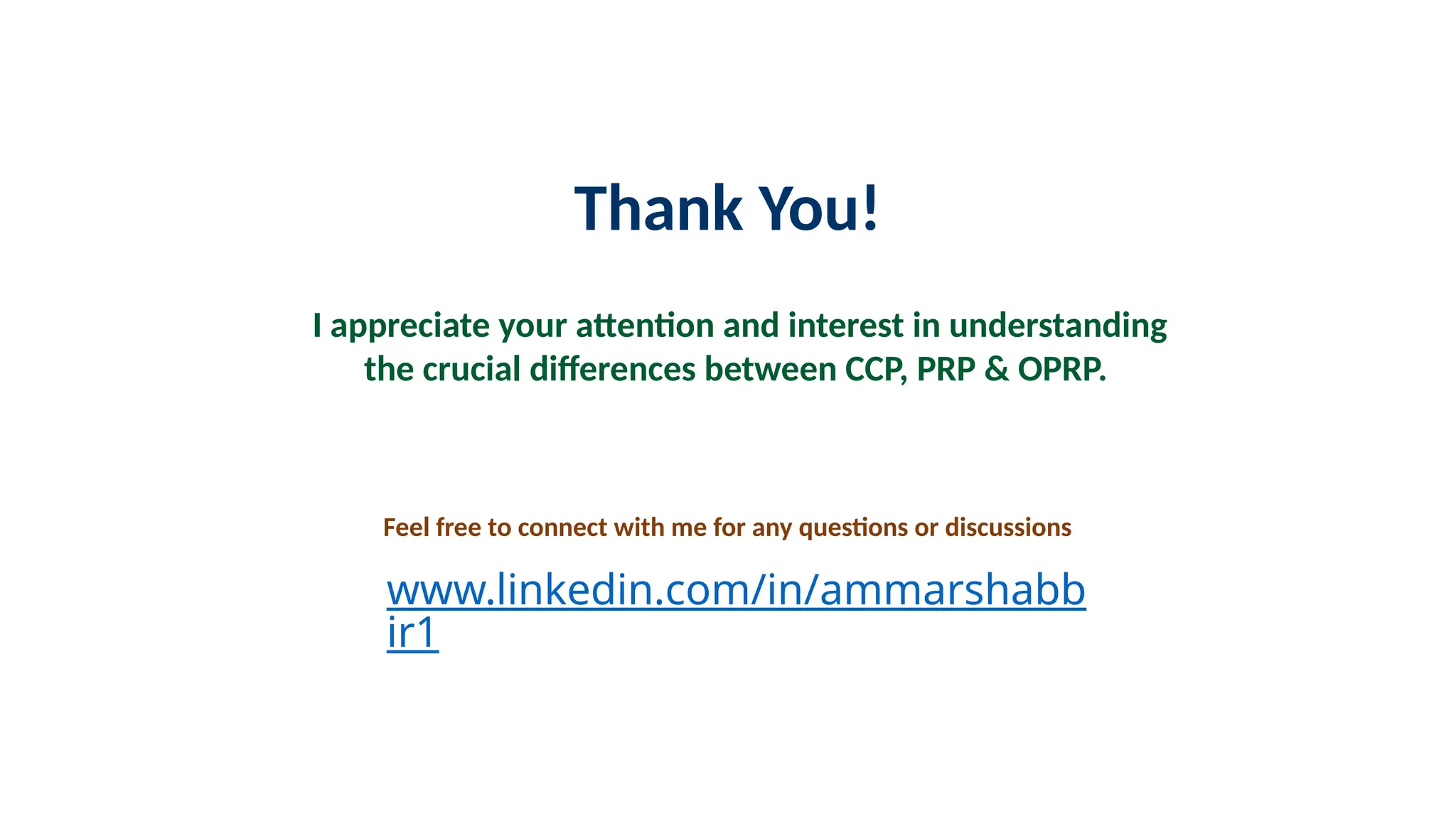 CCP, PRP, OPRP ppt that explain about it | PPTX