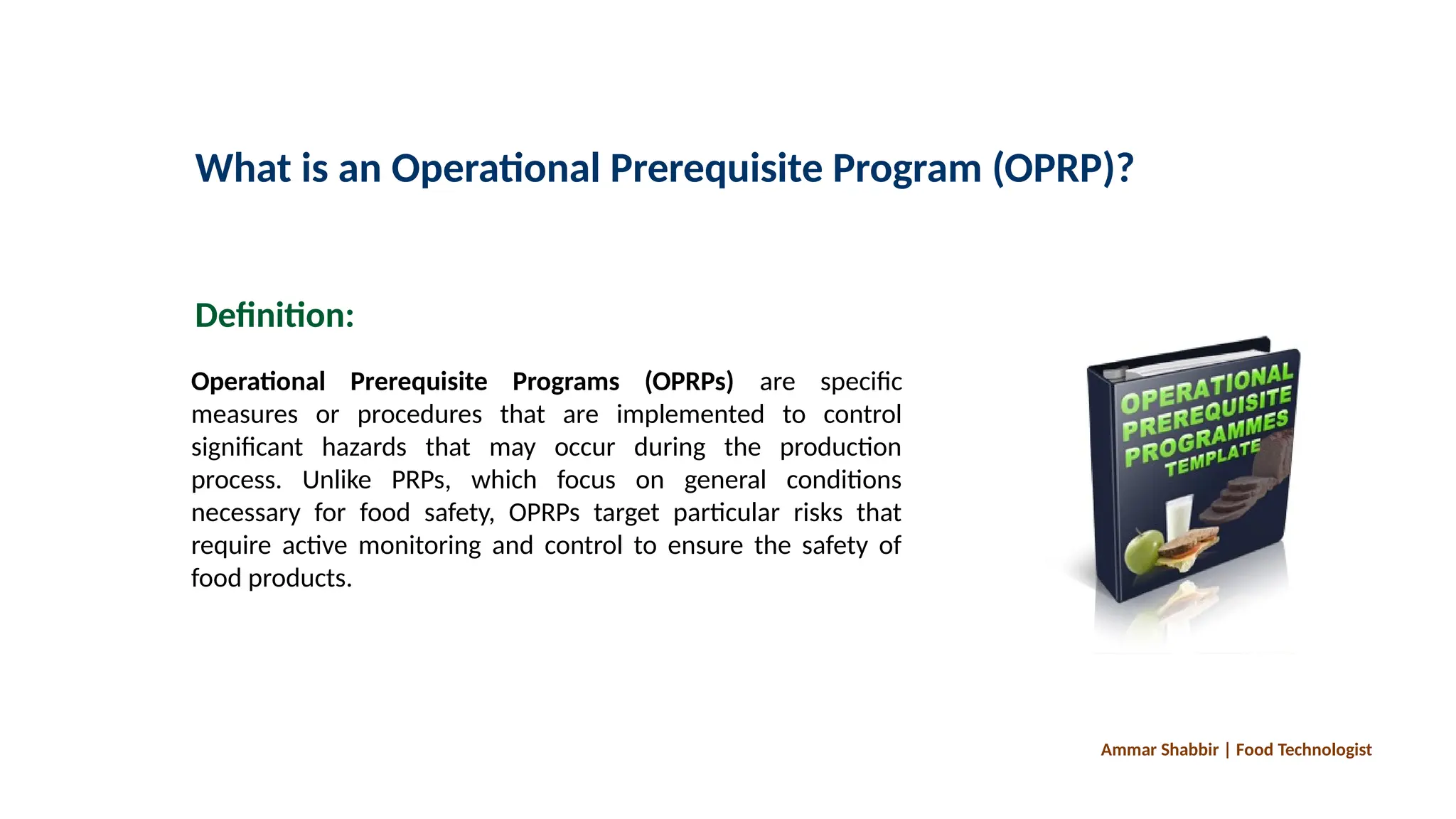 CCP, PRP, OPRP ppt that explain about it | PPTX