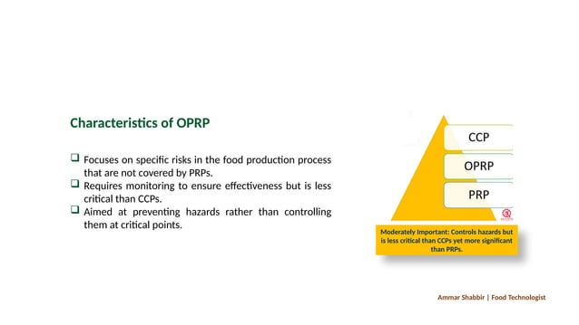 CCP, PRP, OPRP ppt that explain about it | PPTX