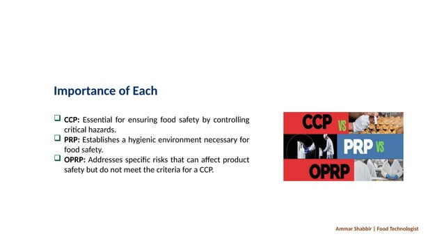 CCP, PRP, OPRP ppt that explain about it | PPTX