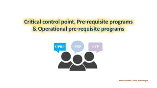 CCP, PRP, OPRP ppt that explain about it | PPTX
