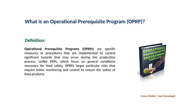 CCP, PRP, OPRP ppt that explain about it | PPTX