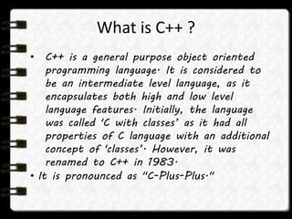 C & C++ Training Centre in Ambala! BATRA COMPUTER CENTRE | PPTX ...