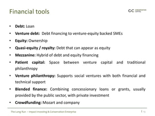 Impact Investing and Conservation Enterprise | PPT