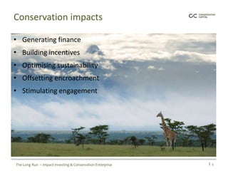Impact Investing and Conservation Enterprise | PPT