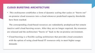 Cloud Bursting Architecture, Cloud Computing | PPTX