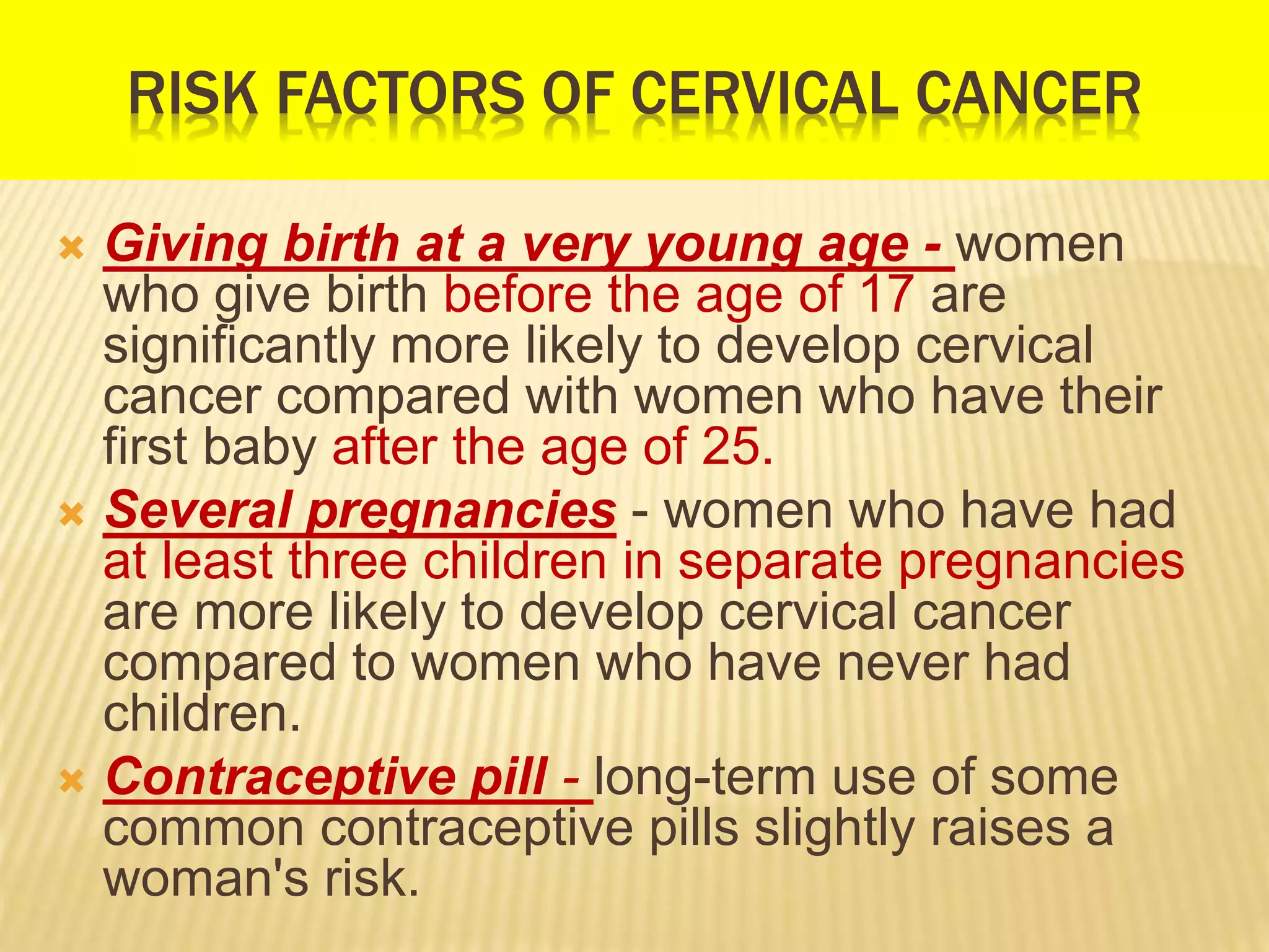 Epidemiology of Cervical cancer | PPTX