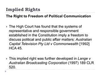 Constitutional Protection of Rights | PPTX