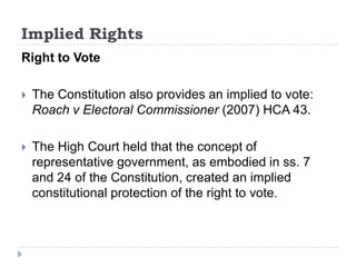 Constitutional Protection Of Rights Pptx