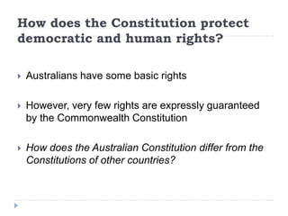 Constitutional Protection of Rights | PPTX