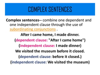 Complex and Compound-Complex Sentences in Communication Breakdown | PPTX