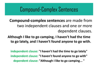 Complex and Compound-Complex Sentences in Communication Breakdown | PPT