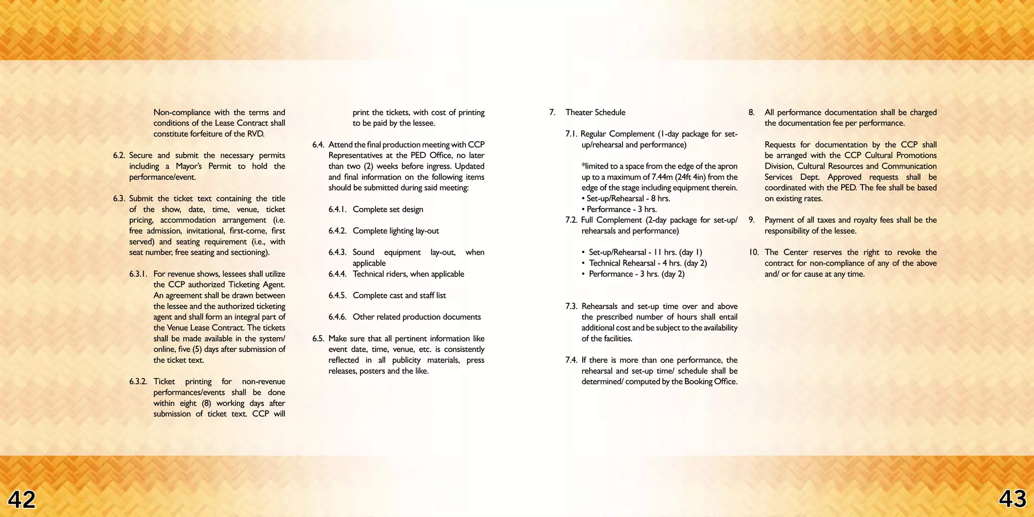 CCP Venues and other Services | PDF