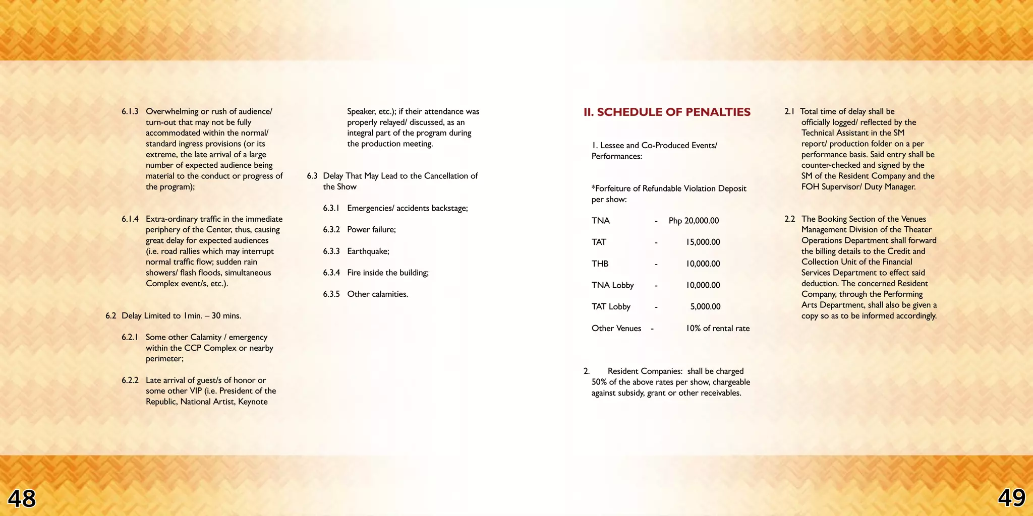 CCP Venues and other Services | PDF