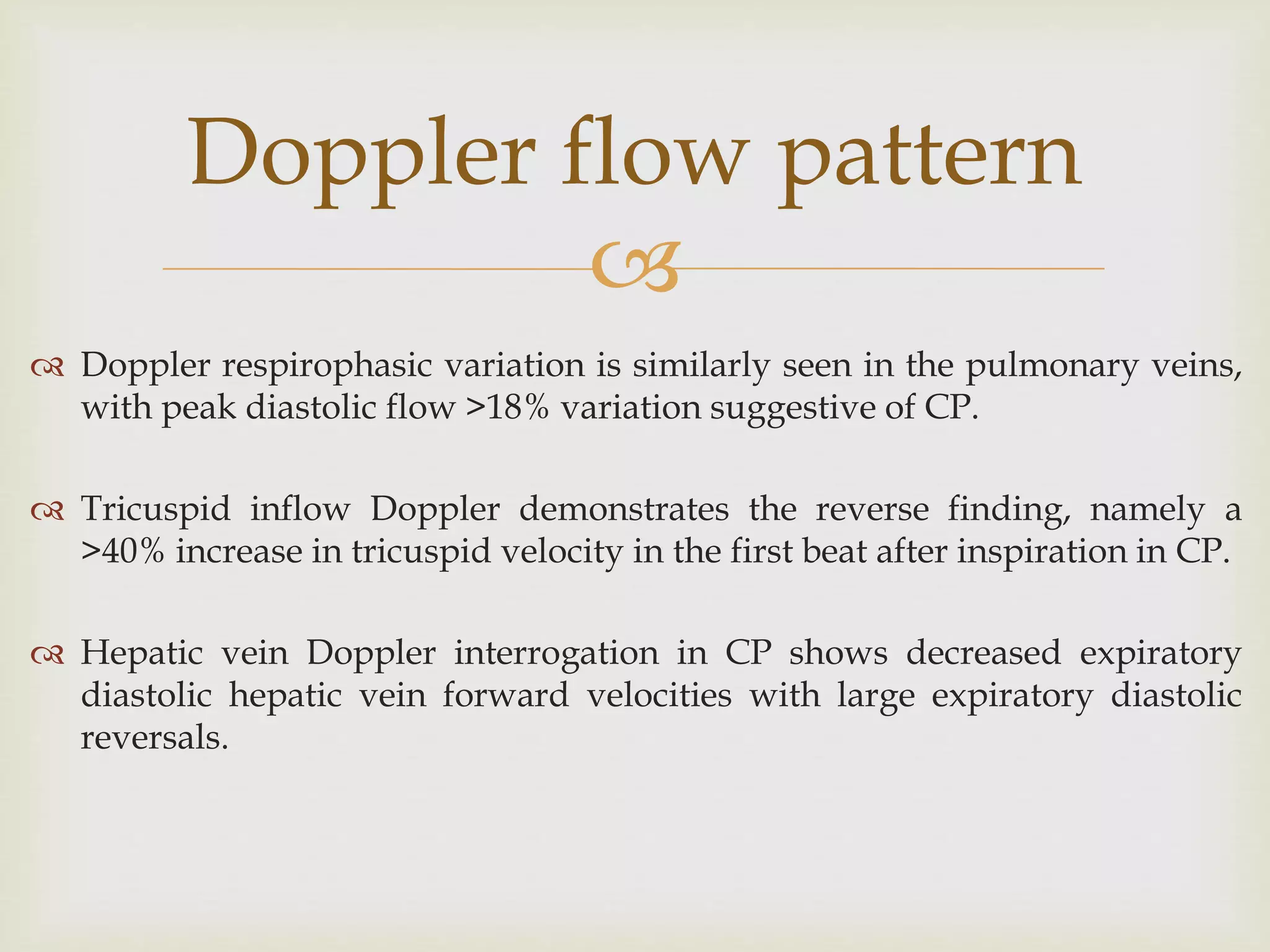 Hemodyanmic features of Constrictive pericarditis and Restrictive ...
