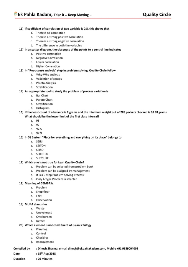 NCQC 2018 Knowledge Test _ Sample Paper 2 | PDF