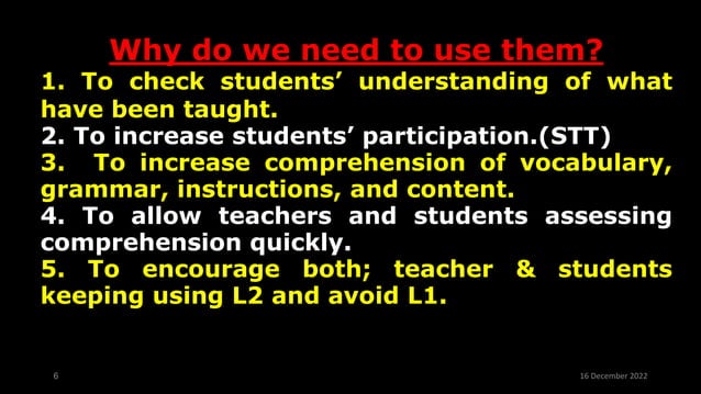 CCQs & ICQs 2.pptx | Educational Assessment | Education