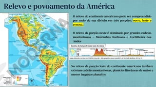 Meio Fisico da America - Apresentação de Geografia | PDF