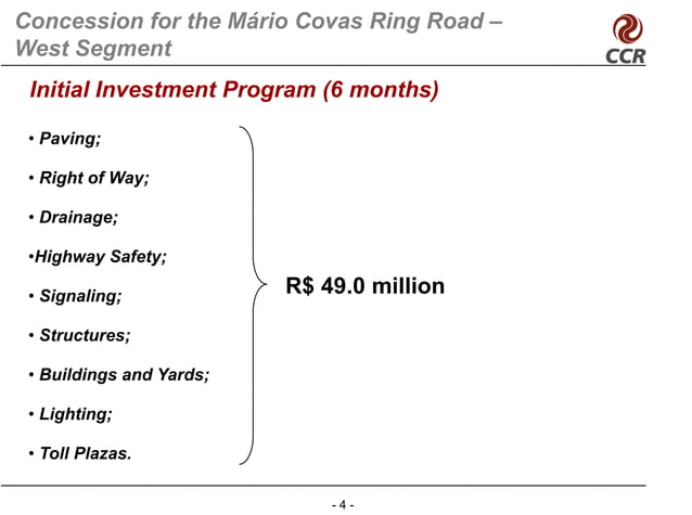 Ring Road Concession Conference Call | PDF