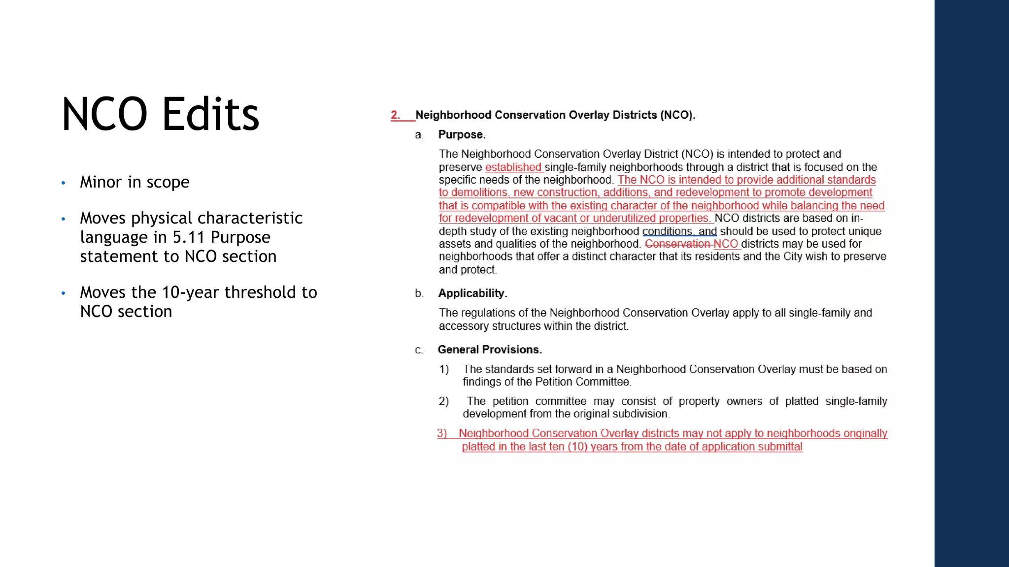 Restricted Occupancy Overlay (ROO) Ordinance | PPTX