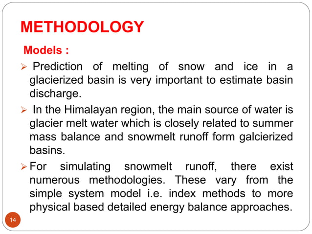 snow runoff model | PPTX