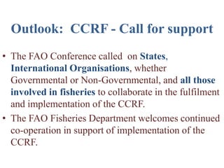 Ccrf(code of conduct for responsible fisheries_ | PPTX