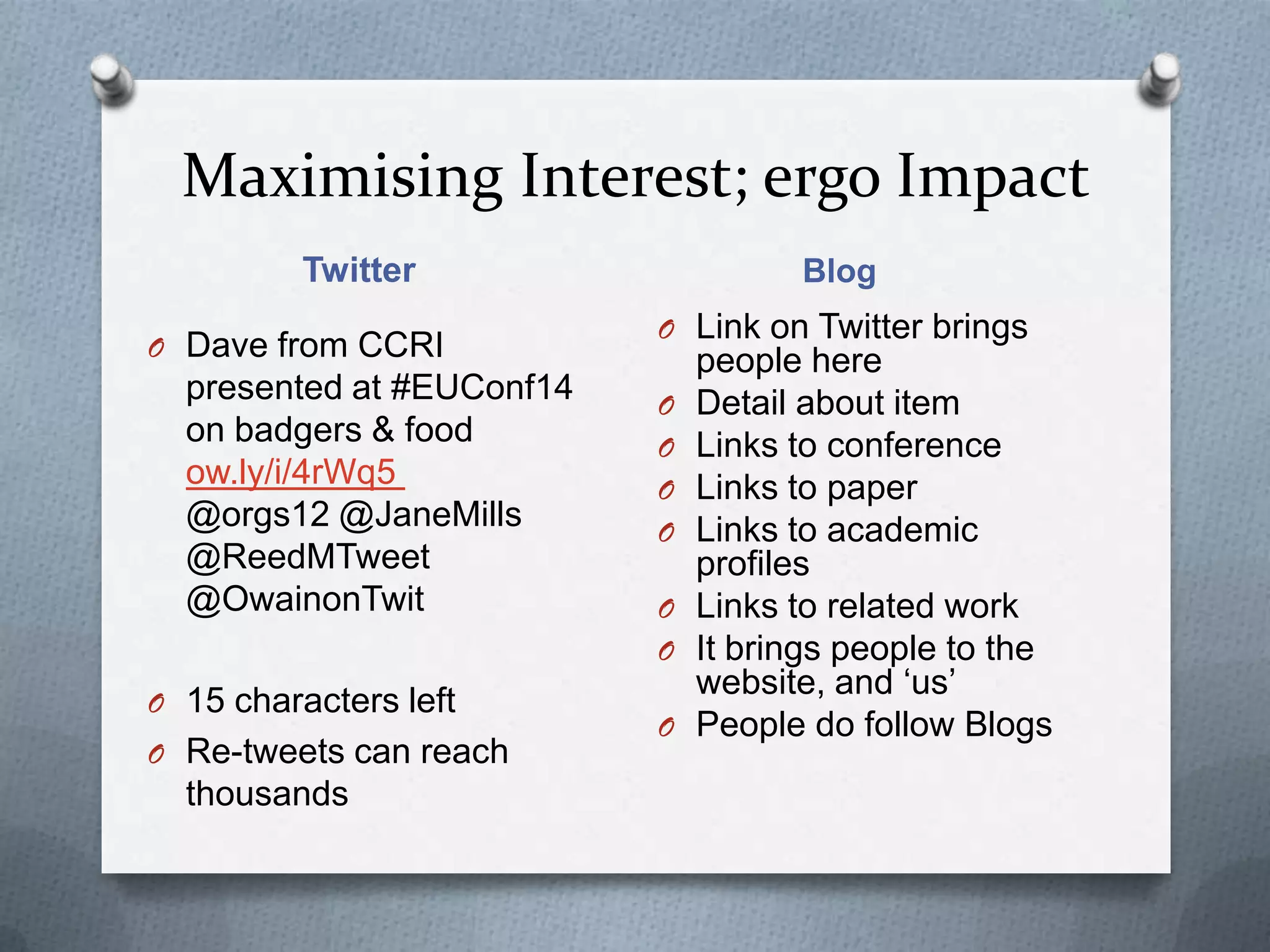 CCRI & Social Media - A how to guide | PPT