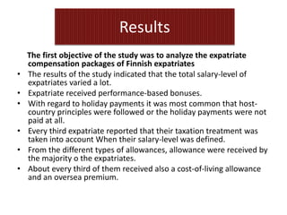 Major Aspects of An International Compensation Package | PPTX ...