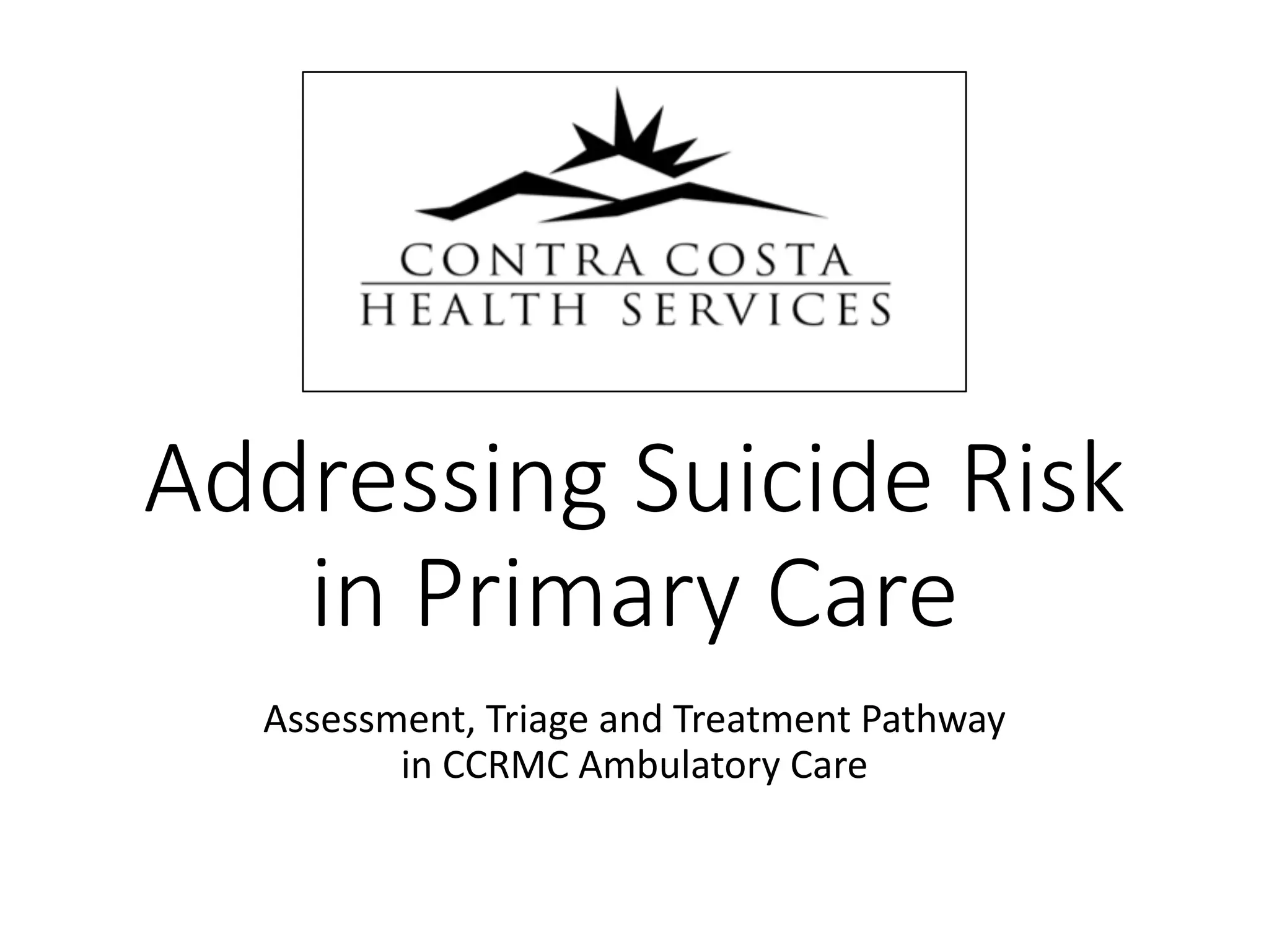 Suicide Prevention Workflow Primary Care | PDF