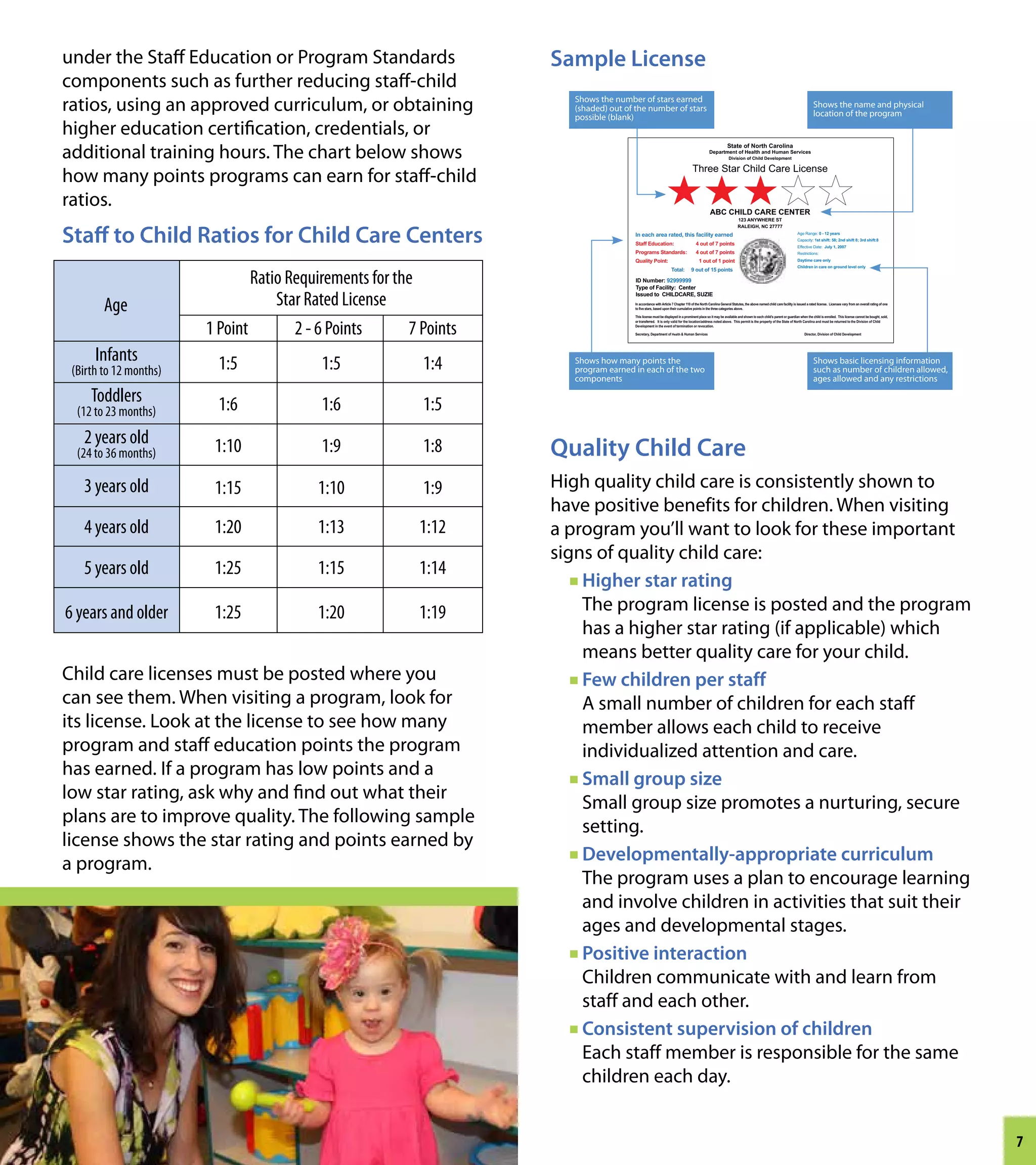 NC DCDEE child care information | PDF