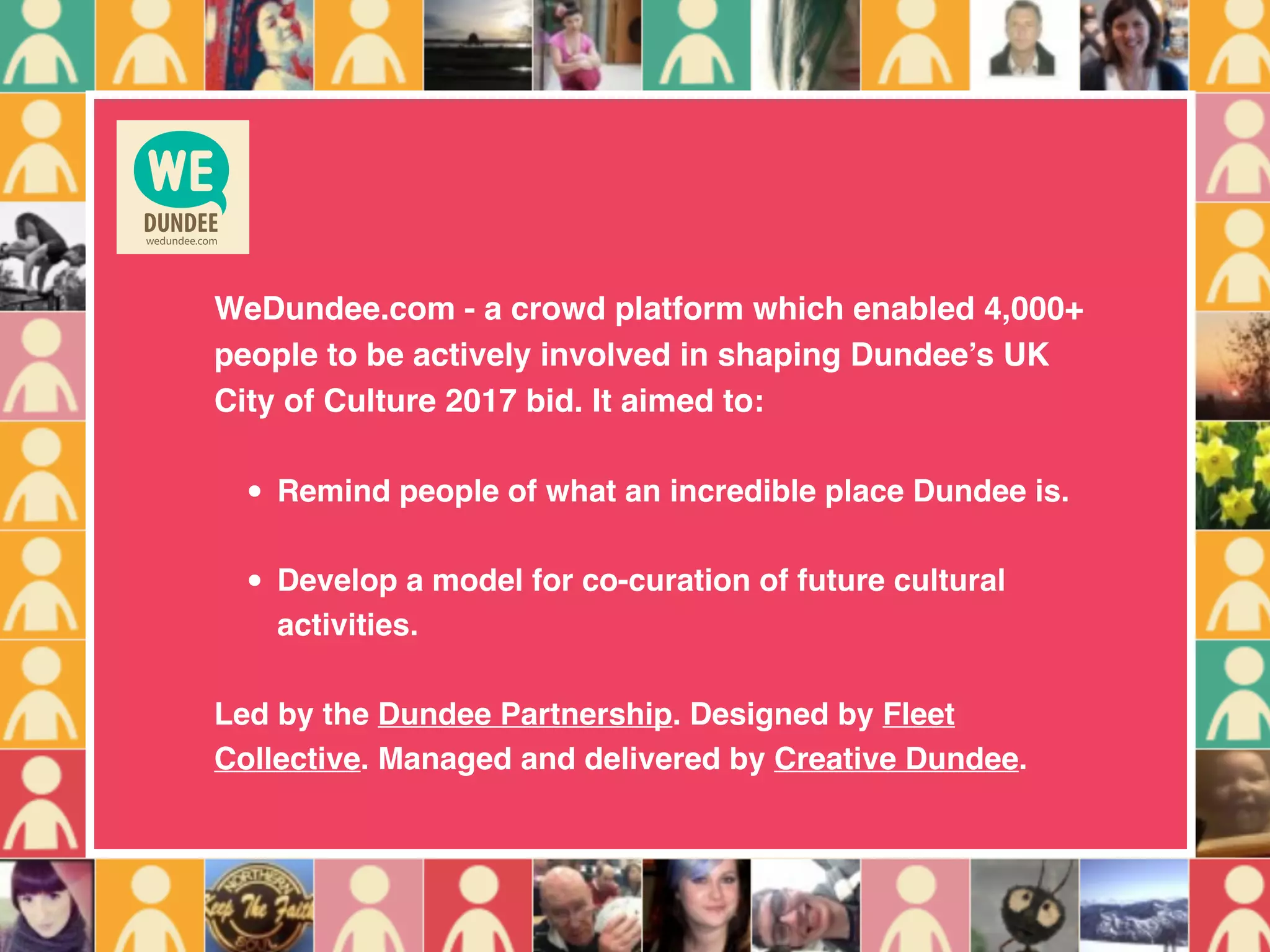 Culture for Cities and Regions - We Dundee | PDF