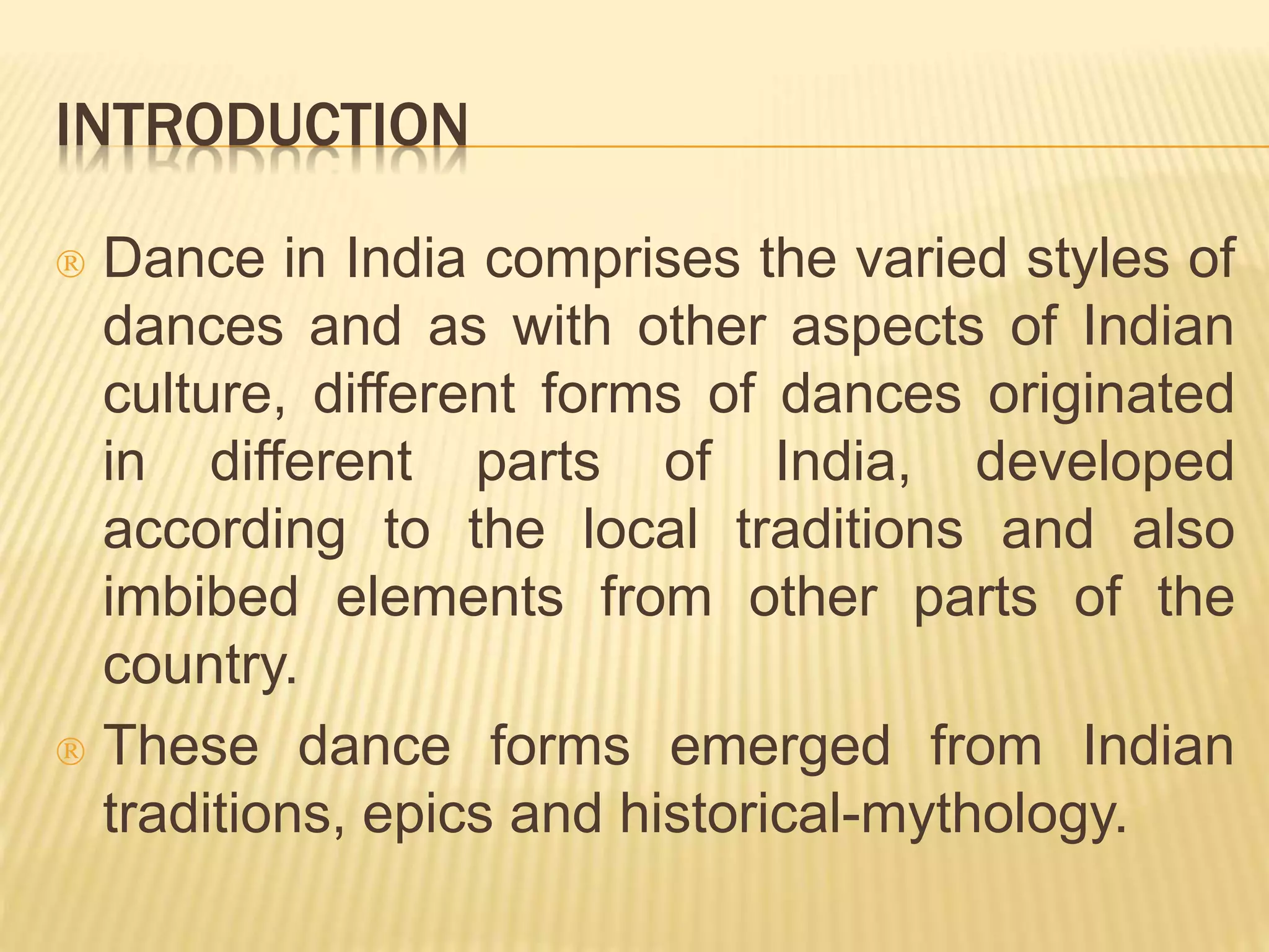 Indian Classical and Folk Dances | PPSX