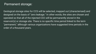 Carbon capture and storage | PPT