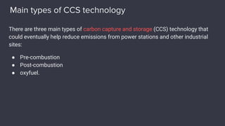 Carbon capture and storage | PPT