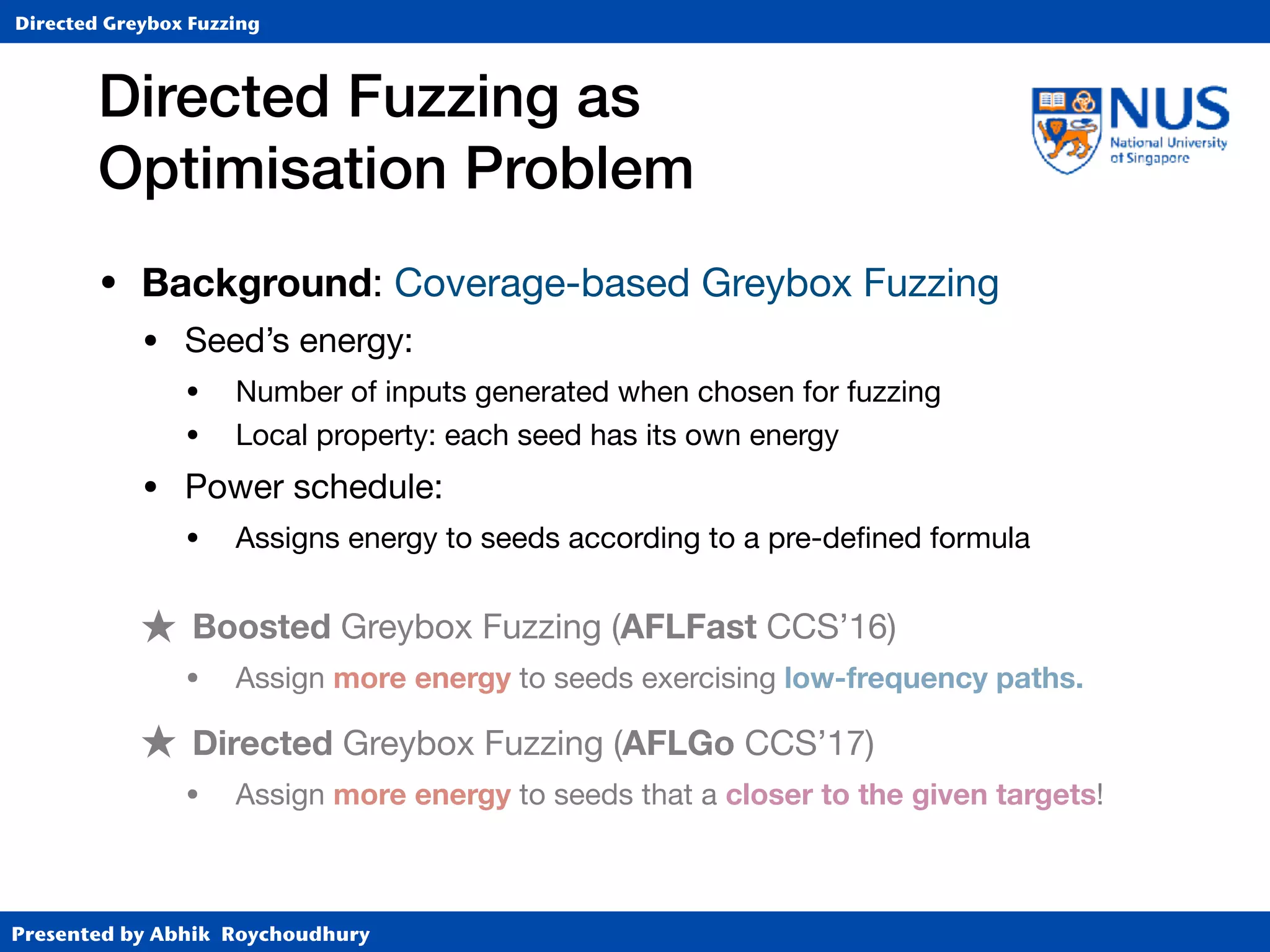 AFLGo: Directed Greybox Fuzzing | PDF