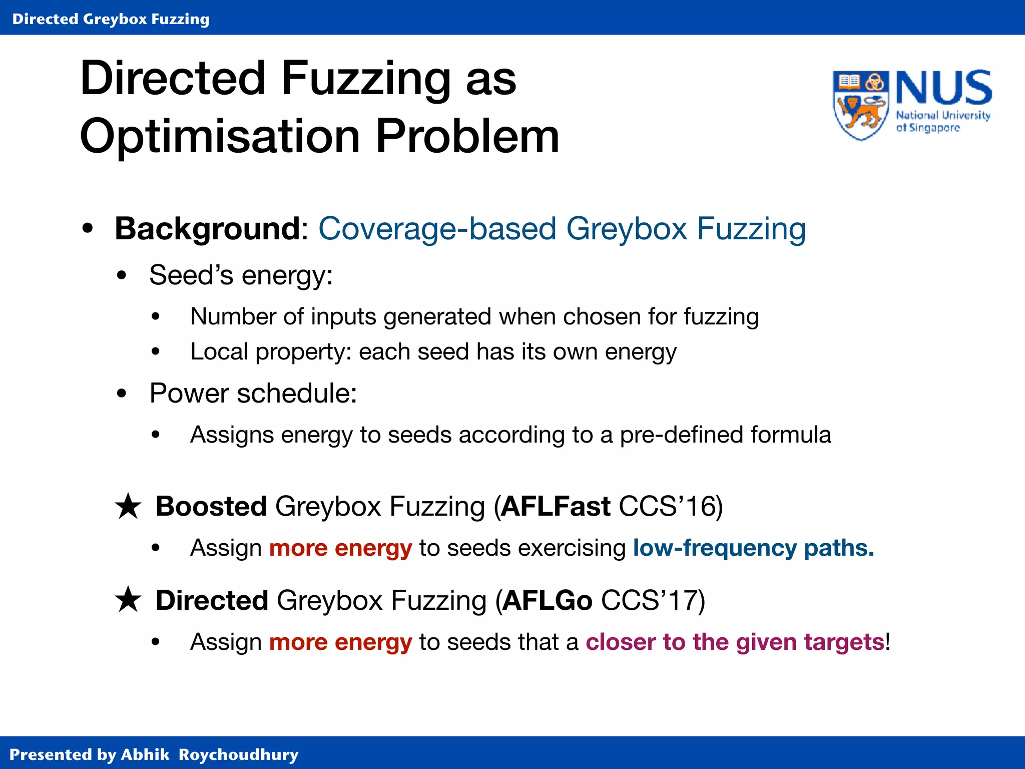 AFLGo: Directed Greybox Fuzzing | PDF