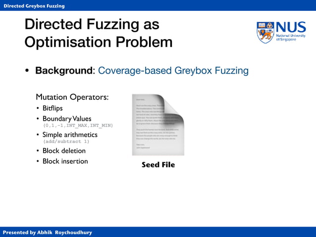 AFLGo: Directed Greybox Fuzzing | PDF