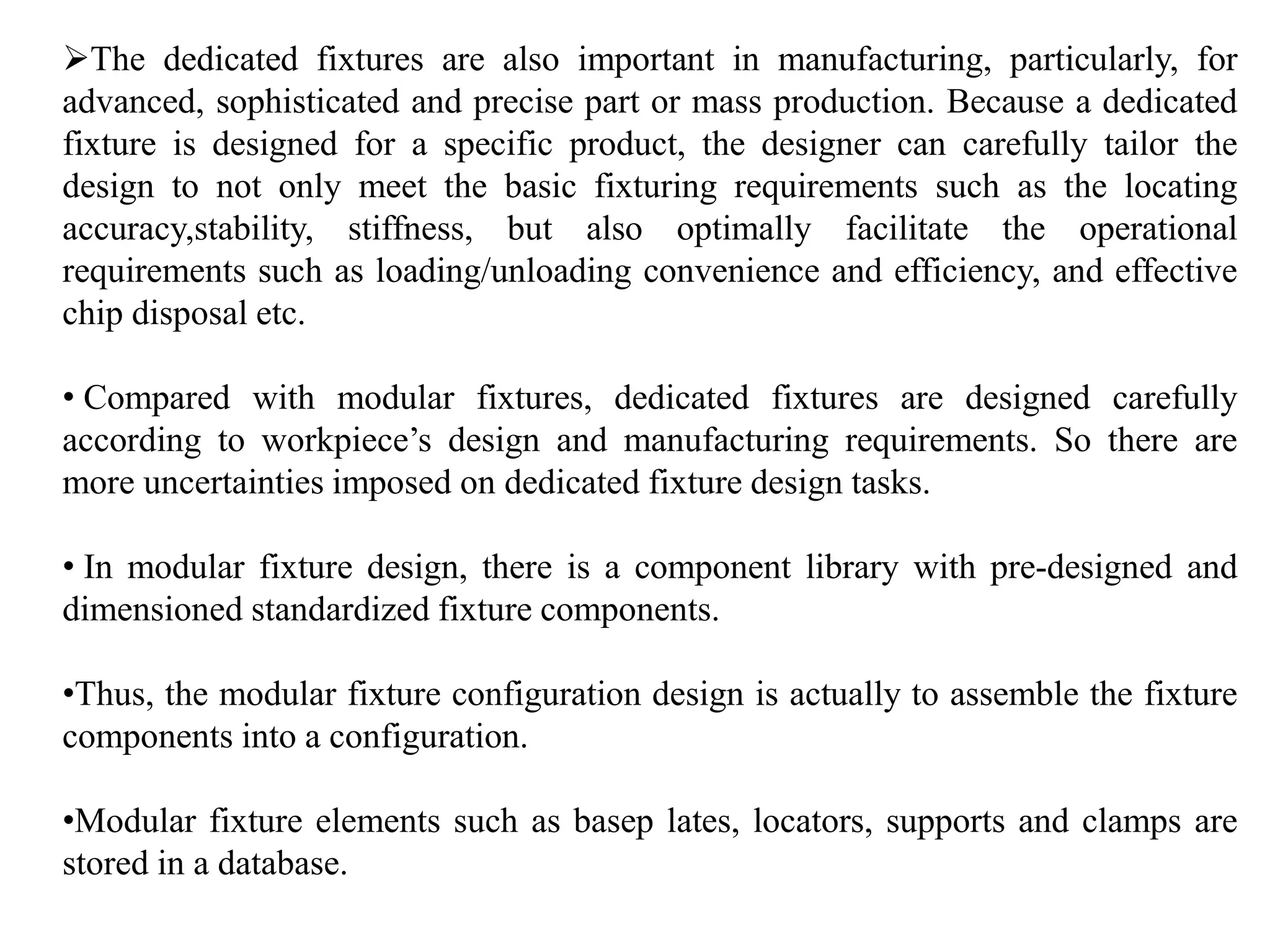 Need fixture for Manufacturing | PPTX