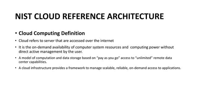 CCS335 - Cloud architecture model and infrastructure | PPTX
