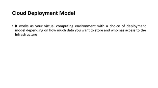 CCS335 - Cloud architecture model and infrastructure | PPTX