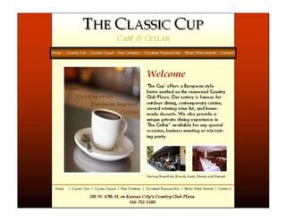 Classic Cup: Web Redesign Example | PPT