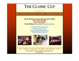 Classic Cup: Web Redesign Example | PPT