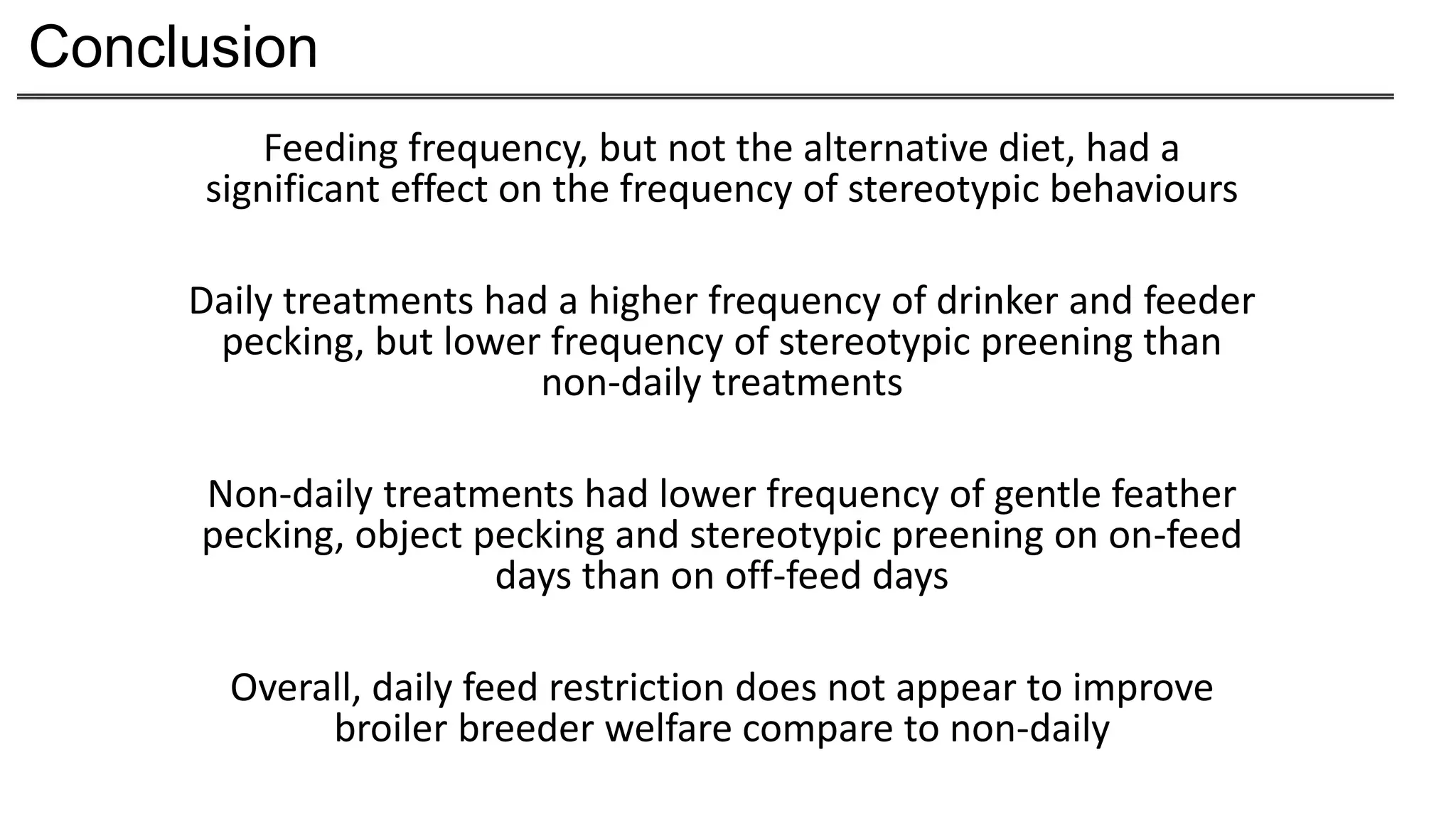 Stereotypic behavour in broiler breeders affected by alternative ...