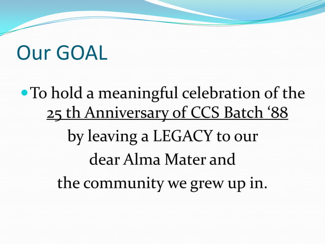 CCS Batch ‘88 Apr 1 Assembly | PPT