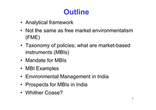Harnessing the Market for Environmental Protection | PDF