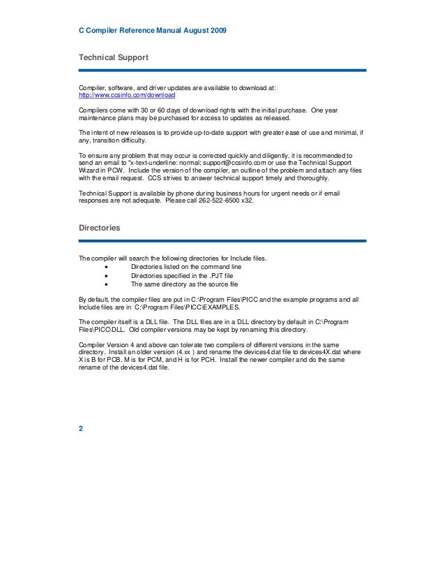 Ccs C Manual