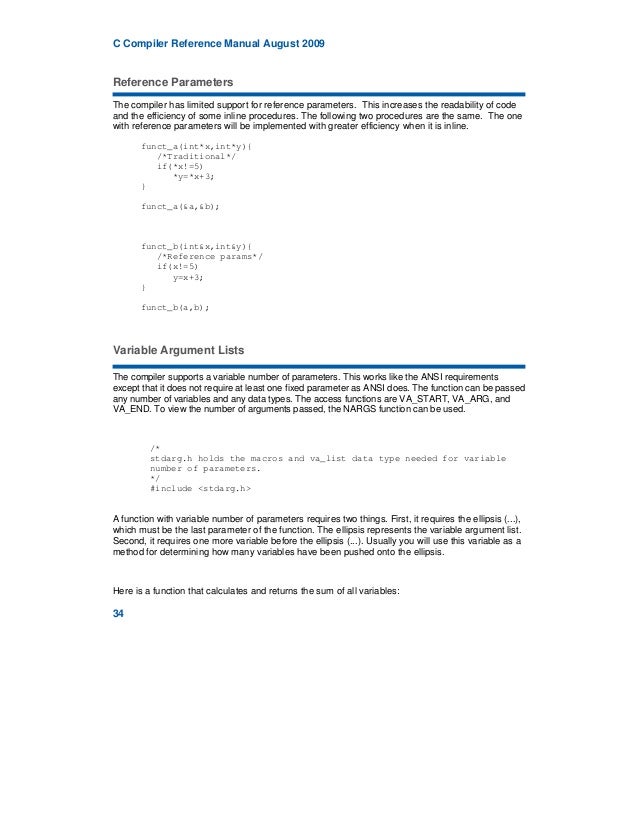 Ccs C Manual 
