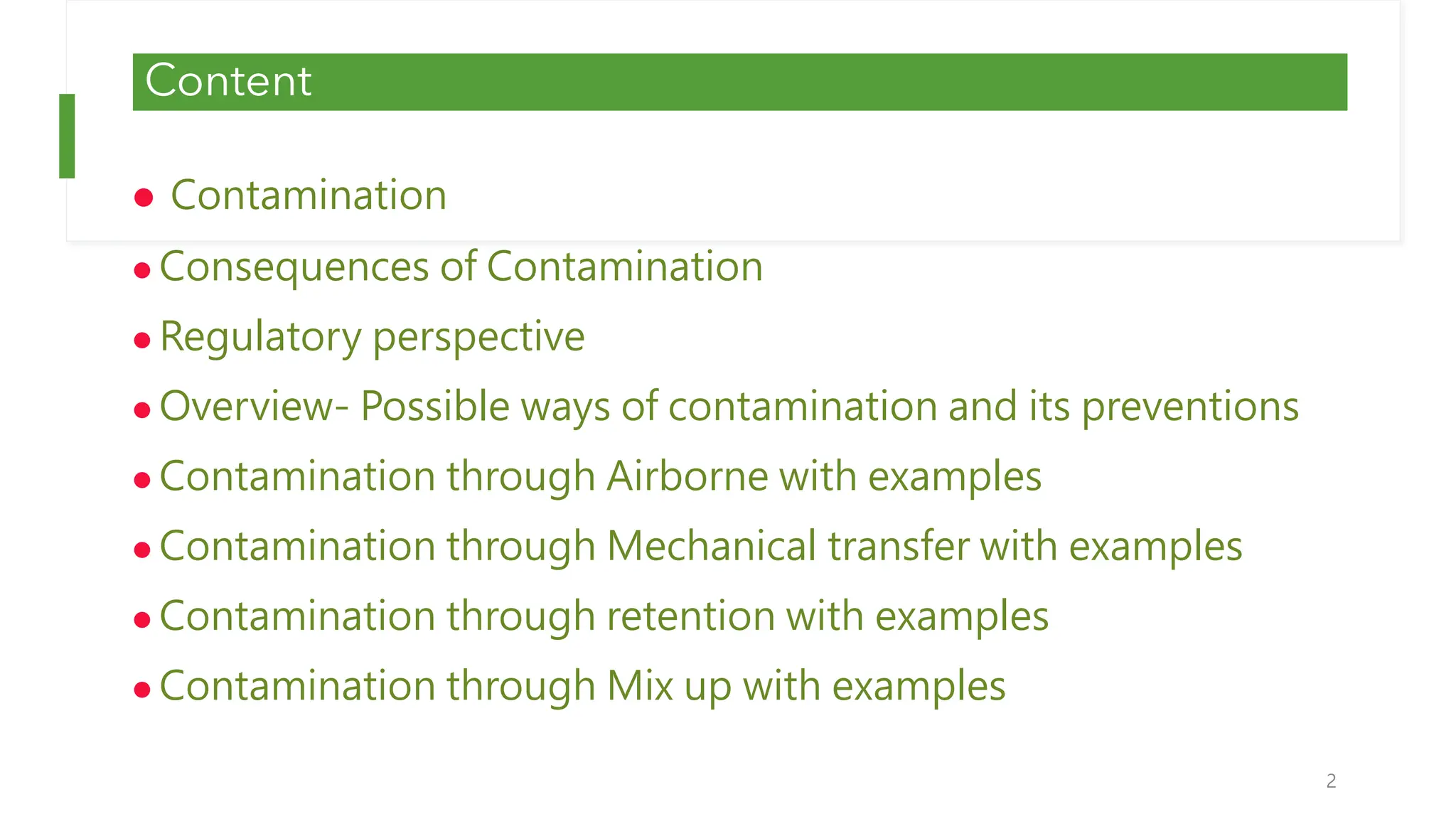 CCS Contamination Control Strategy Presentation.pdf | Indoor ...