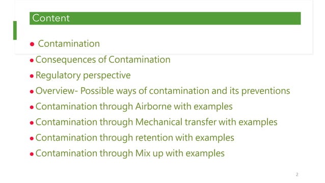 CCS Contamination Control Strategy Presentation.pdf | Indoor ...